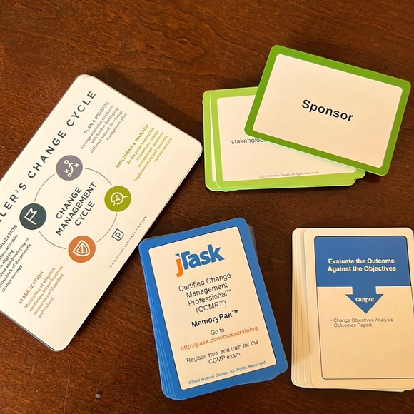 Other | Change Management Ccmp Study Flash Cards | Poshmark